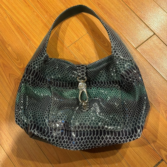 Dooney & Bourke | Bags | Dooney Bourke Snake Embossed Leather Pocket ...